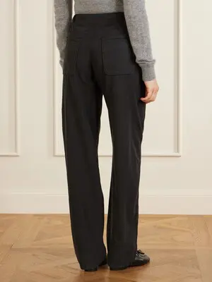 THE ROW Bayou Lyocell And Cotton-blend Tapered Pants