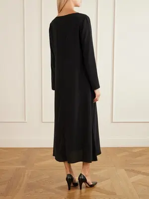 THE ROW Cyra Silk-crepe De Chine Midi Dress