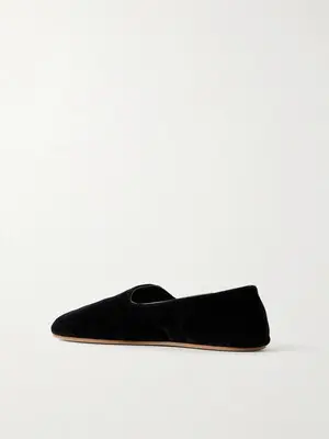 THE ROW Ponti Velvet Slippers