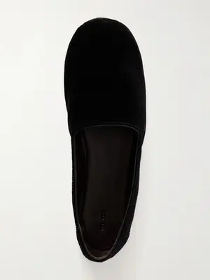 THE ROW Ponti Velvet Slippers
