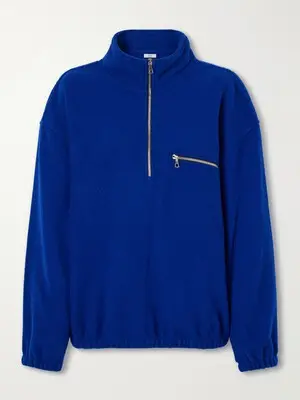 RIER Riere "polar" Wool-fleece Half-zip Sweatshirt