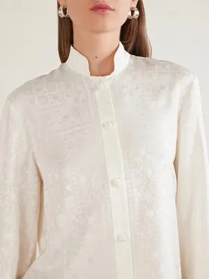 LIBEROWE Nisha Silk-jacquard Shirt