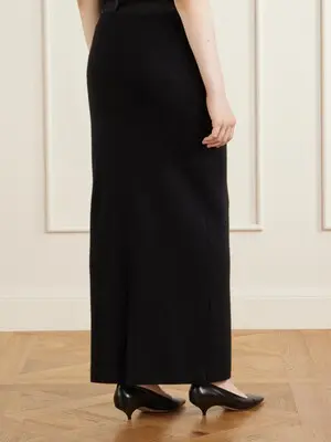 THE ROW Perna Cashmere Midi Skirt