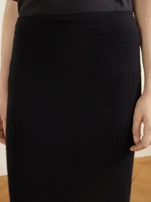 THE ROW Perna Cashmere Midi Skirt