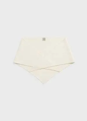 TOTEME Triangle Wool Scarf - Ecru