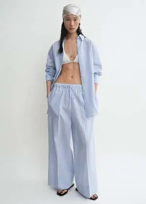 TOTEME Wide Summer Trousers - Sky