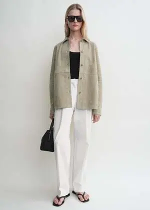 TOTEME Soft Suede Shirt - Desert