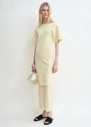 TOTEME Tee Knit Dress - Straw