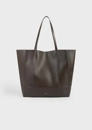 TOTEME Roam Leather Tote - Brown