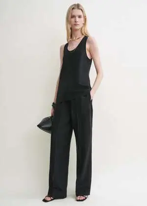TOTEME Scoop Tank Top - Black