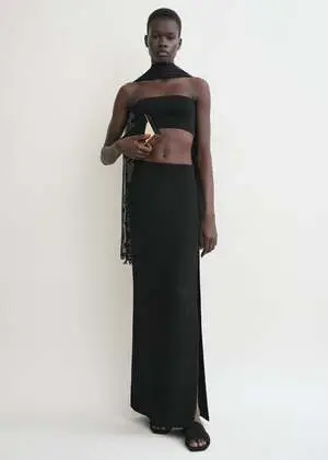 TOTEME Bandeau Knit - Black
