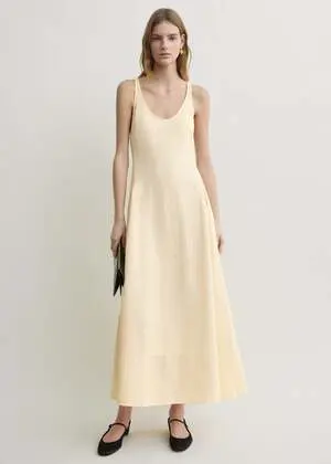 TOTEME Sculpted Cotton Dress - Ecru