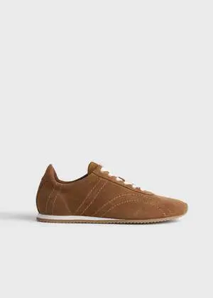 TOTEME Flex Suede Sneakers - Copper