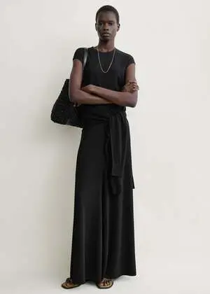 TOTEME Flared Jersey Skirt - Black