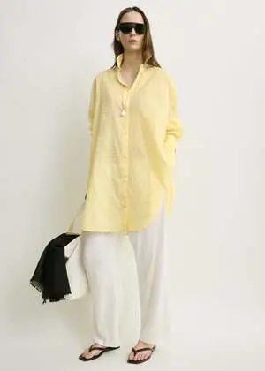 TOTEME Long Summer Shirt - Buttercup