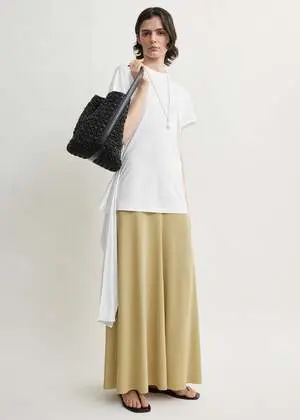 TOTEME Flared Jersey Skirt - Chai