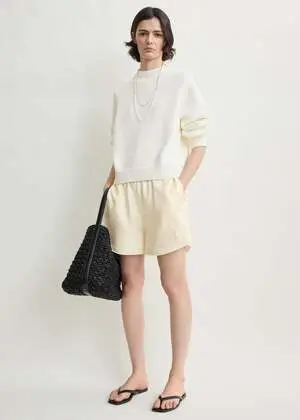TOTEME Monogram Silk Pyjama Shorts