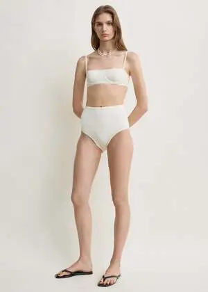 TOTEME High Bikini Bottoms - Ecru