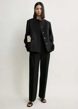 TOTEME Jacquard Cotton Jacket - Black