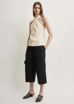 TOTEME Twist Halter Top - Ecru