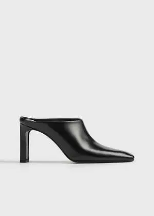 TOTEME Bar Leather Mules - Black