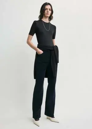 TOTEME Straight Cord Trousers - Navy