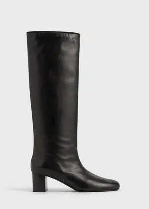 TOTEME Downtown Nappa Knee-high Boots - Black