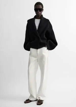 TOTEME Shawl-lapel Ribbed Wool Cardigan - Black