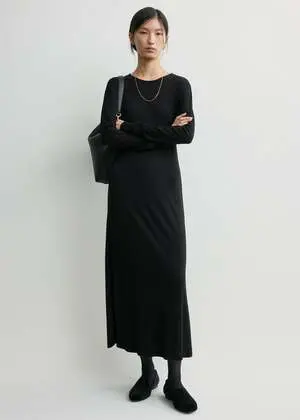 TOTEME Long-sleeve Everyday Dress - Black