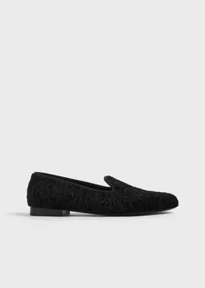 TOTEME Shearling Loafers - Black