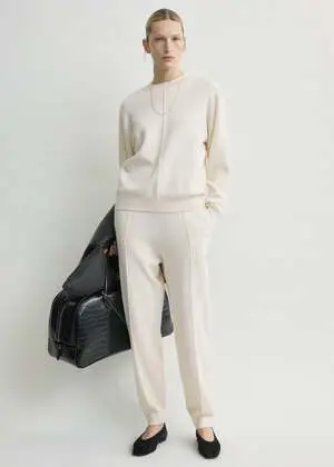 TOTEME Pintucked Sweater - Ecru