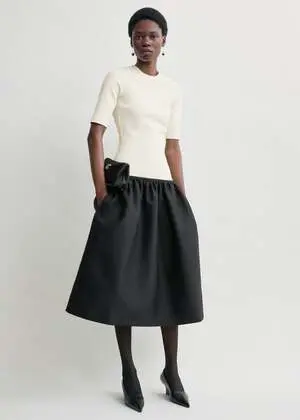 TOTEME Twinflower Tee Dress - Ecru