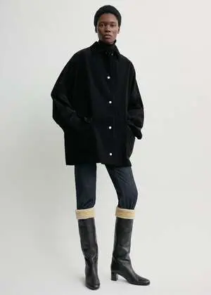 TOTEME Cord Overshirt Jacket - Black
