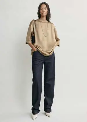 TOTEME Satin Tee - Latte