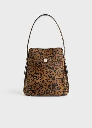 TOTEME Belted Pony Hair Bucket Bag