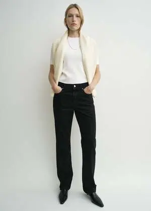 TOTEME Low Straight Denim - Black