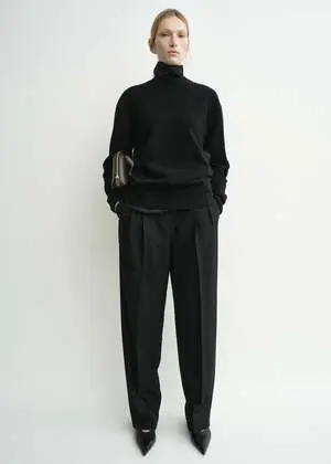 TOTEME Classic Cashmere Crew Knit - Black