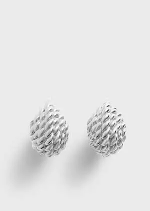 TOTEME Rope Hoops - Silver