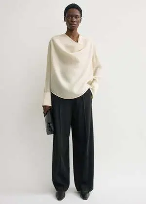 TOTEME Cowl Blouse - Ecru
