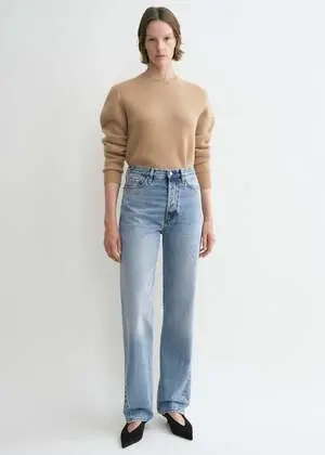 TOTEME Twisted Seam Denim Full Length - Worn Blue