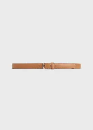 TOTEME Slim Grained-leather Trouser Belt - Tan