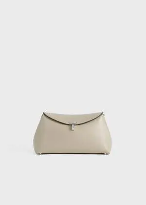 TOTEME T-lock Leather Clutch - Fawn