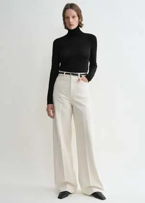 TOTEME Wide Leg Denim - Ecru