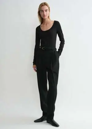 TOTEME Classic Rib Top - Black