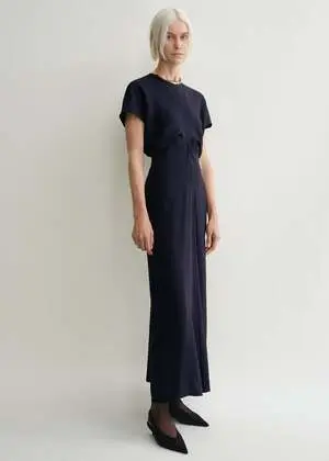 TOTEME Slouch Waist Dress - Navy