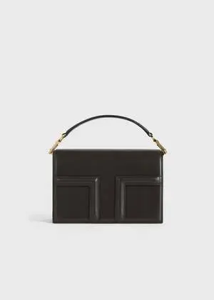 TOTEME Mini T-flap Leather Bag - Bark
