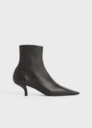 TOTEME Nappa Heeled Sock Boots - Black