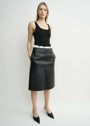 TOTEME Compact Knit Tank - Black