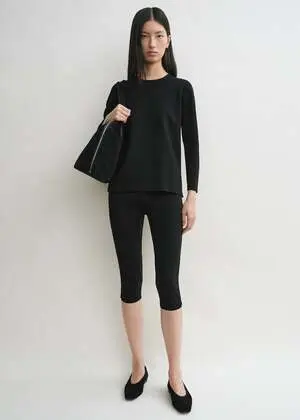 TOTEME Compact Knit Capri Trousers