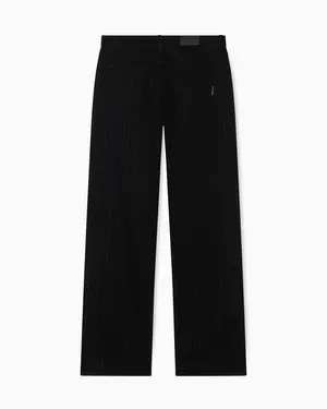 Armani Exchange Relaxed Fit Denim Jeans In Metallic Pink